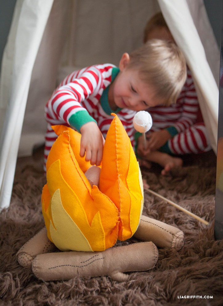 How to Make a Felt Campfire for Kids: DIY Tutorial - Lia Griffith