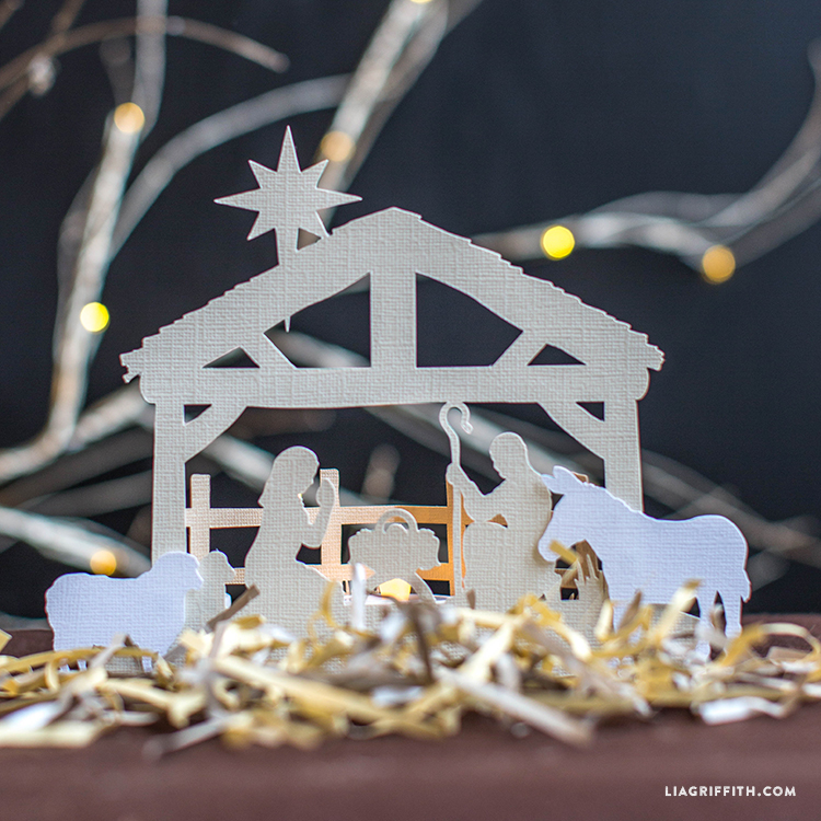 Lia Griffith Papercut Nativity Scene Freebie