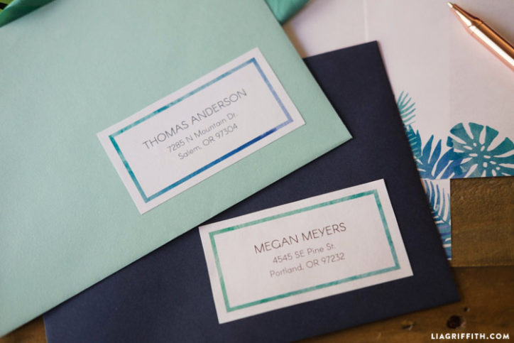 Lia Griffith | Tropical Address Labels