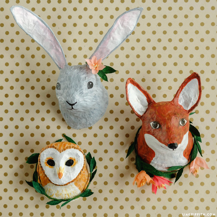 Paper Mache Animal Heads DIY Tutorial