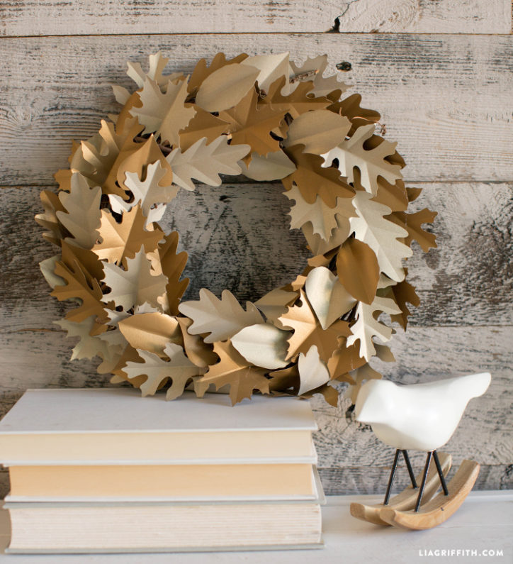 Paper Leaf Fall Wreath - Lia Griffith