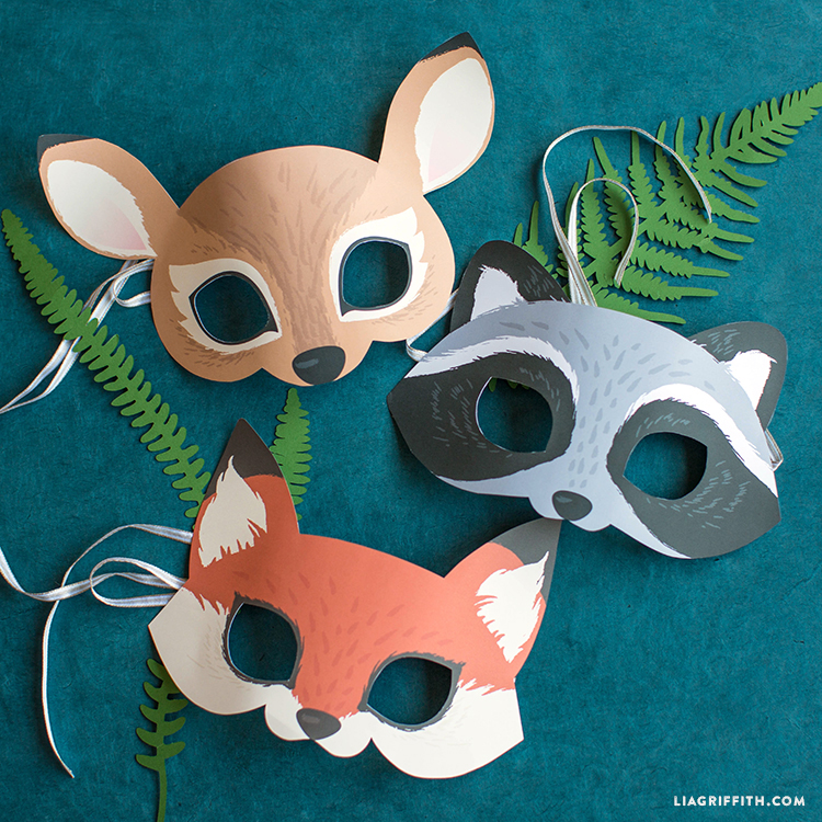 Printable Woodland Animal Masks Lia Griffith Printable Woodland Animal Masks Lia Griffith