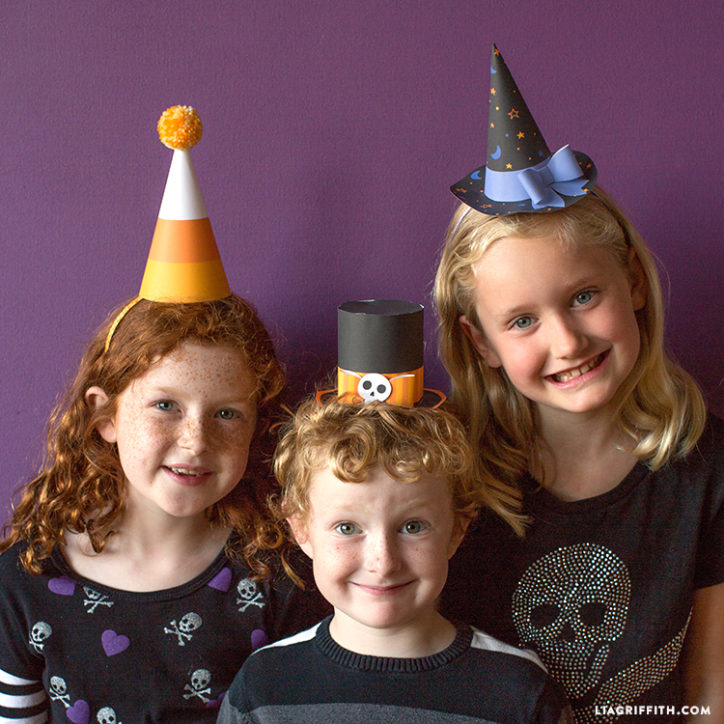 Printable Halloween Party Hats - Lia Griffith