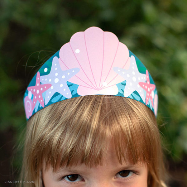 Printable Mermaid Crown (3 Versions) - Lia Griffith