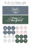 Free Printable New Year Labels for NYE Parties - Lia Griffith