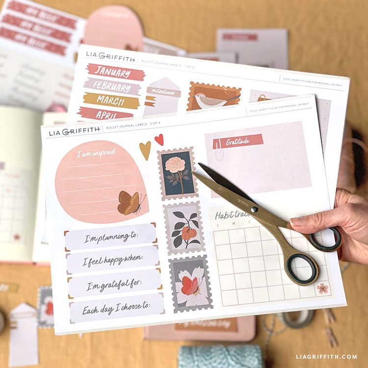 Lia Griffith | 108 Free Bullet Journal Labels