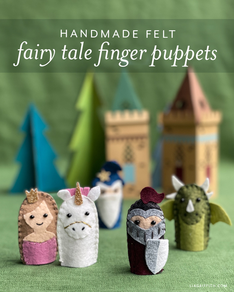 Felt Fairy Tale Finger Puppets Template & Tutorial - Lia Griffith