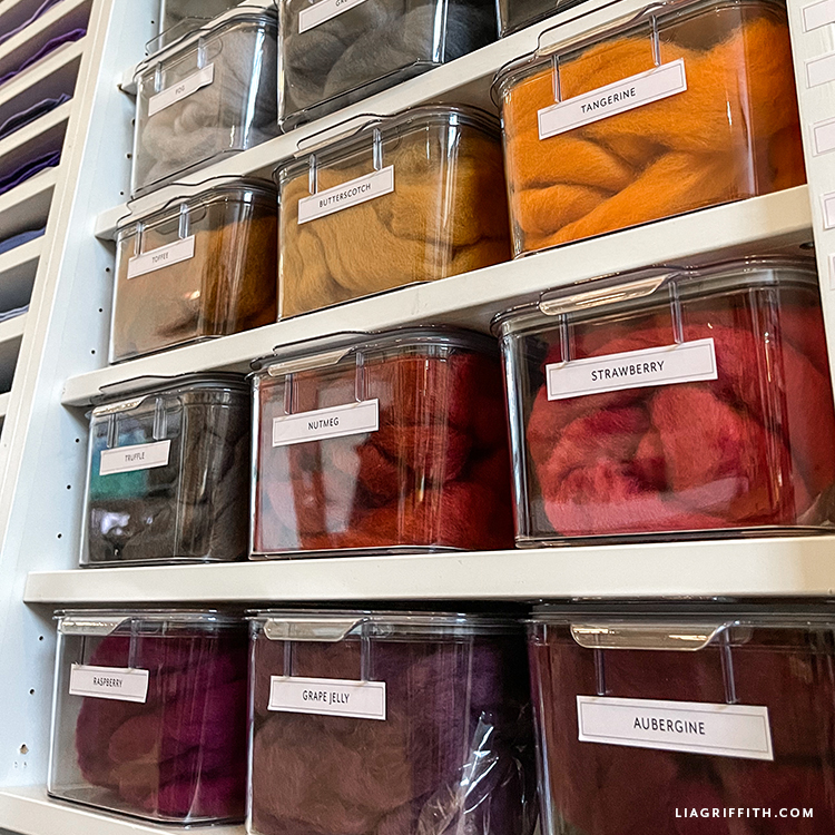 Lia Griffith | Free Craft Room Organization Labels