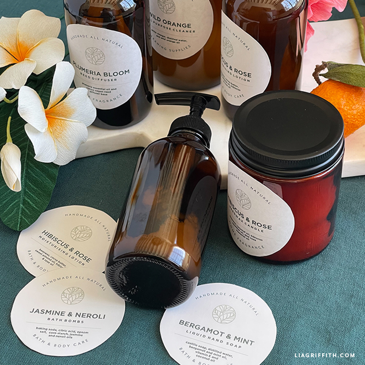 Lia Griffith | Free Editable Home & Bath Labels